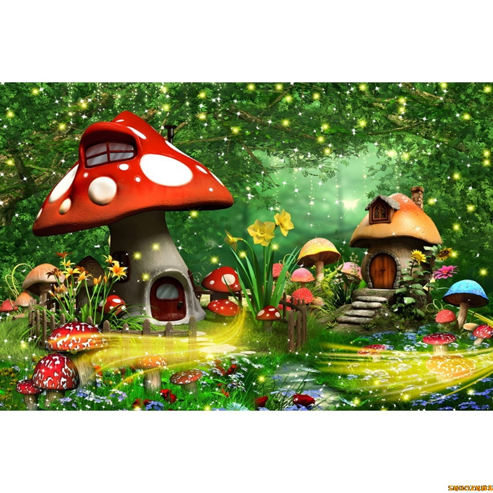 Enchanted Forest Backdrop Fairy Tale Fairyland Dreamy Natural Jungle ...