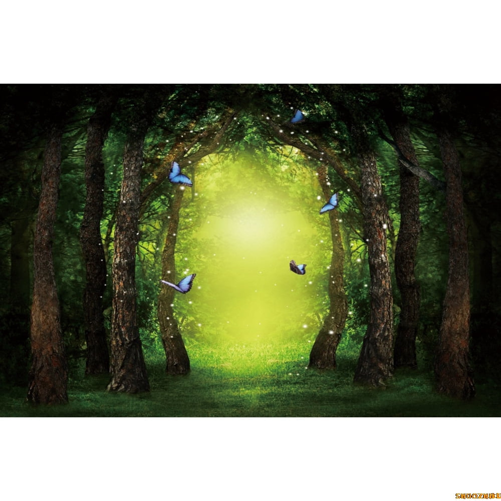 Enchanted Forest Backdrop Fairy Tale Fairyland Dreamy Natural Jungle ...