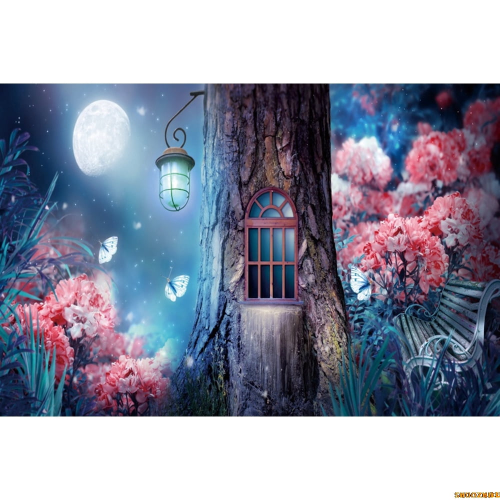 Enchanted Forest Backdrop Fairy Tale Fairyland Dreamy Natural Jungle ...