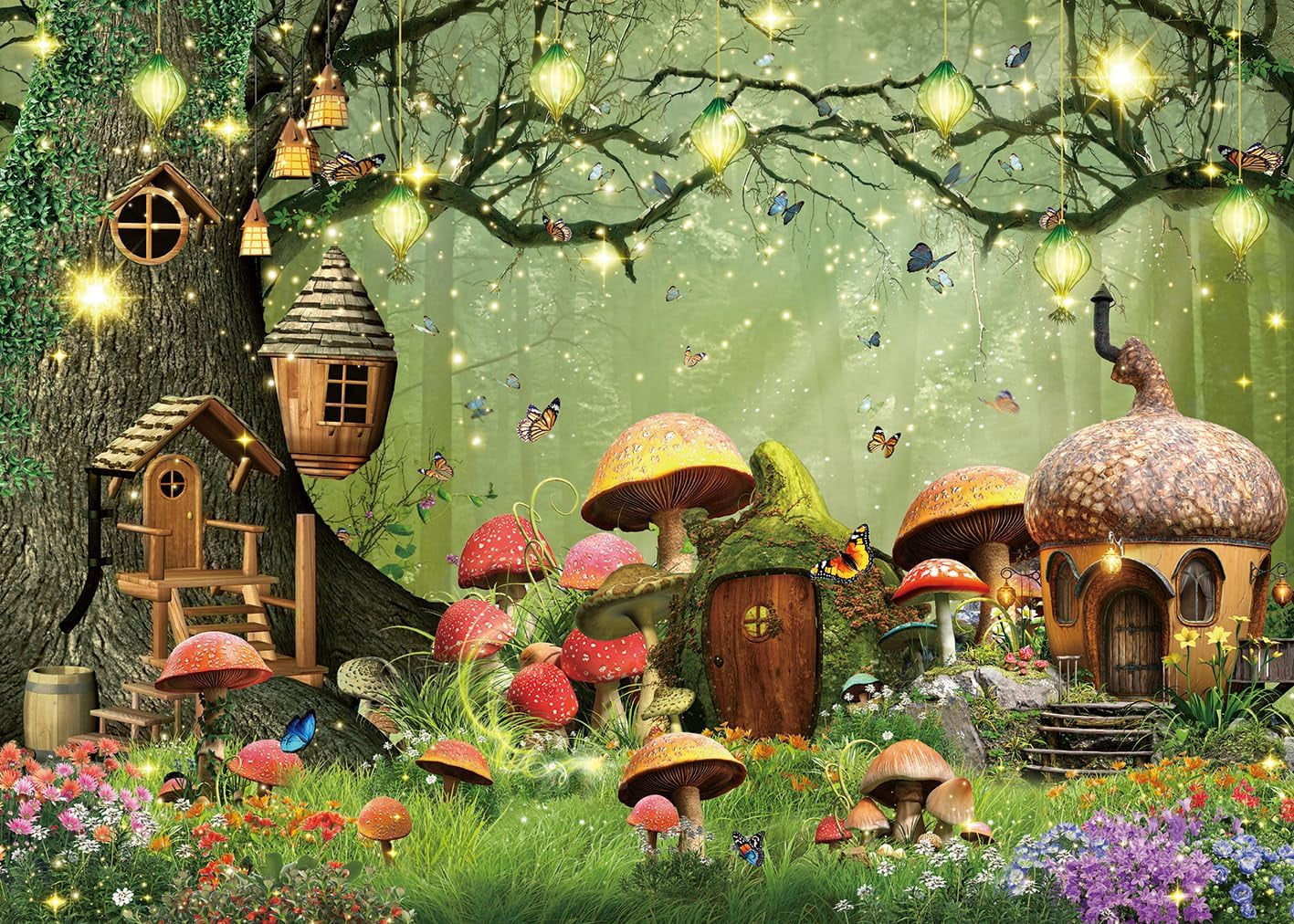 Enchanted Forest Backdrop Fairy Tale Wonderland Photography Background ...