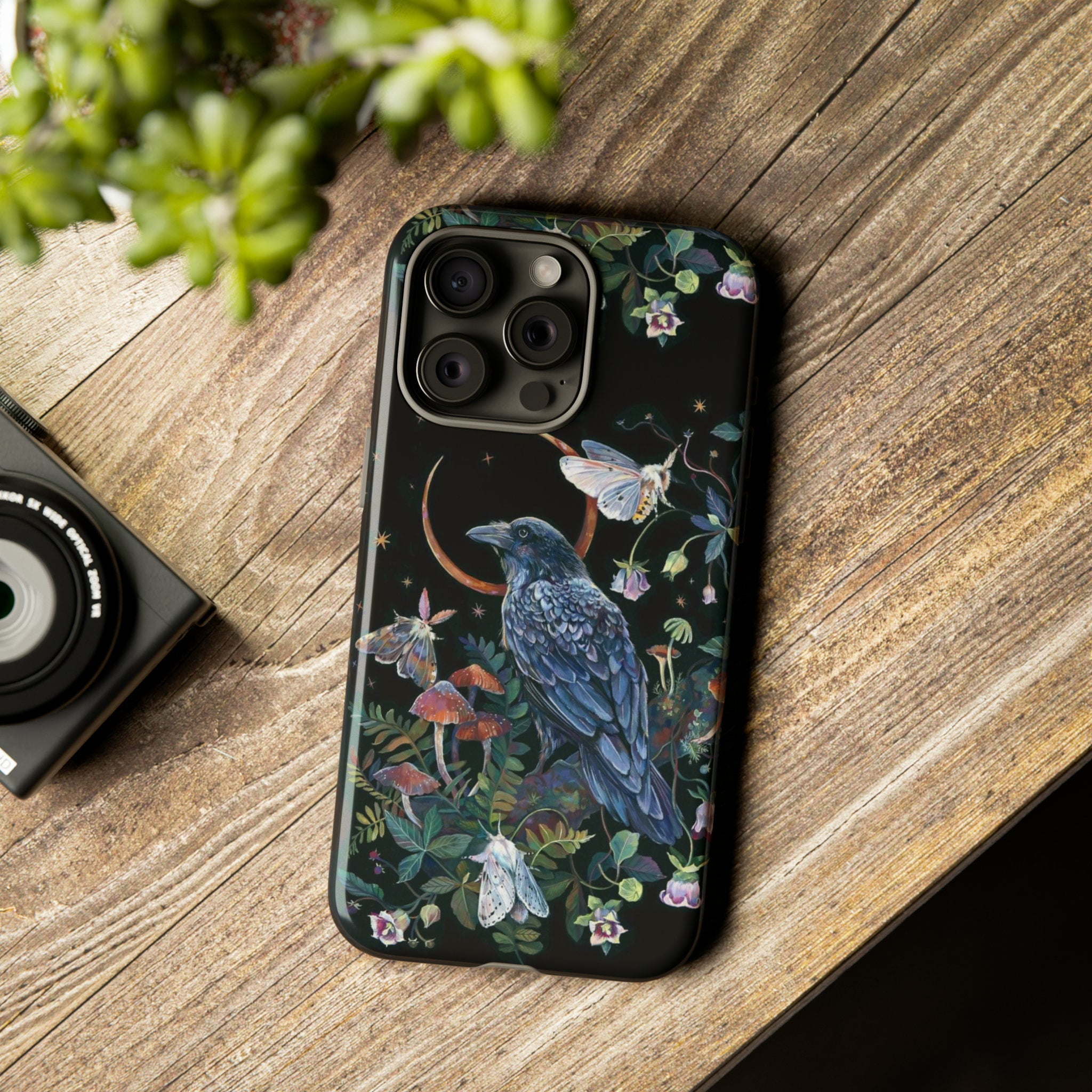 Enchanted Forest Bird Mushroom Case for iPhone 17 to 11 Pro Max ...