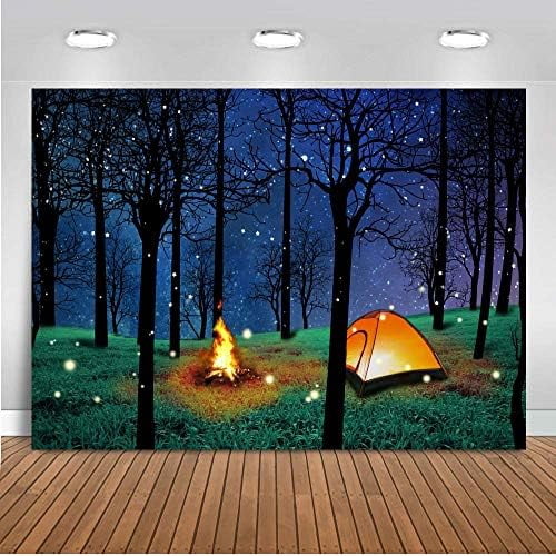 Enchanted Forest Camping Backdrop Forest Night Scene Photography ...