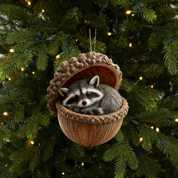 Enchanted Forest Christmas Ornaments Set, Woodland Theme Tree ...