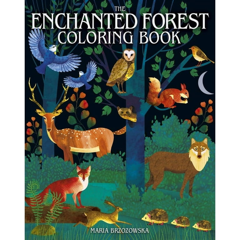 enchanted.forest coloring book for adults