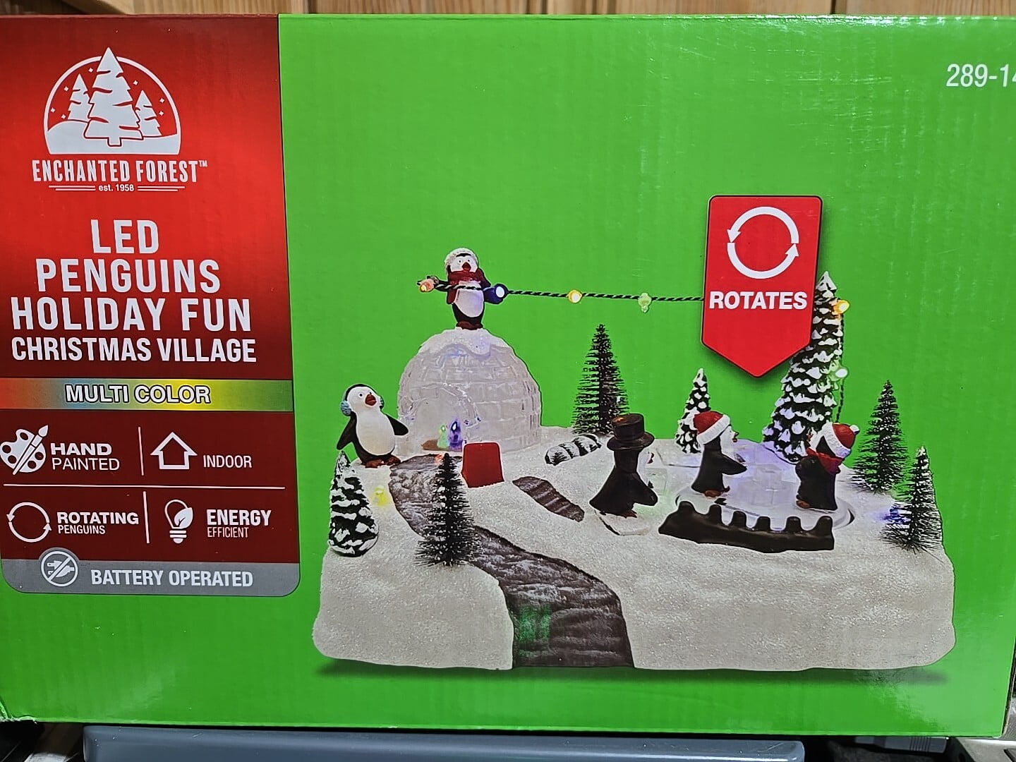 Enchanted Forest FG Square penguins holiday fun Christmas Village ...