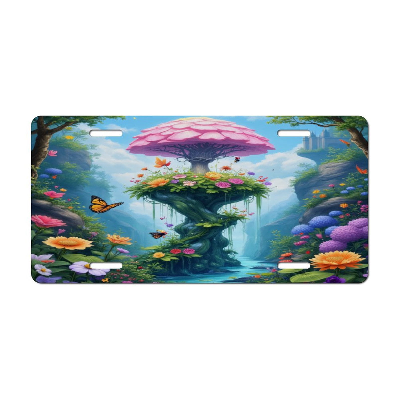 Enchanted Forest Fantasy Car Decorative Front License Plate,Vanity Tag ...