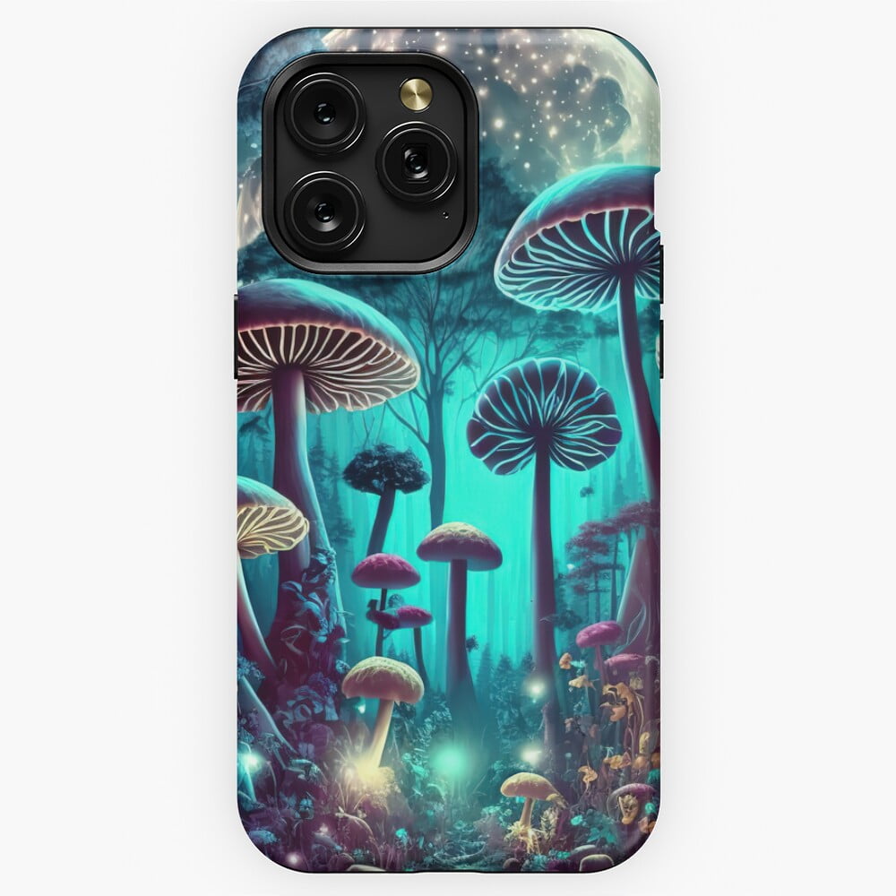 Enchanted Forest Glow Color Fantasy Scene Artwork iPhone Case 17 11 12 ...