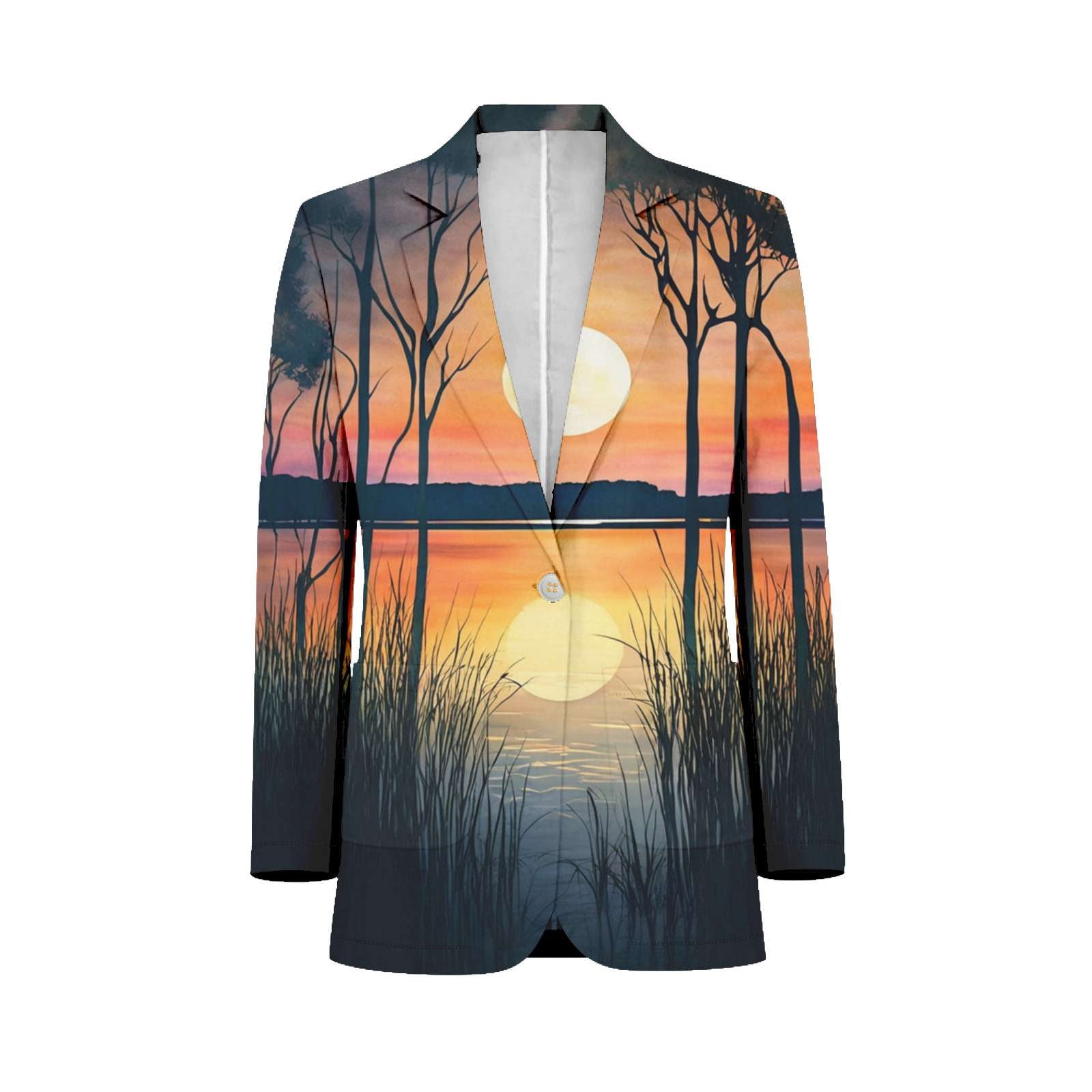 Enchanted Forest Glow Customized Men's Suits full man Shawl Collar ...