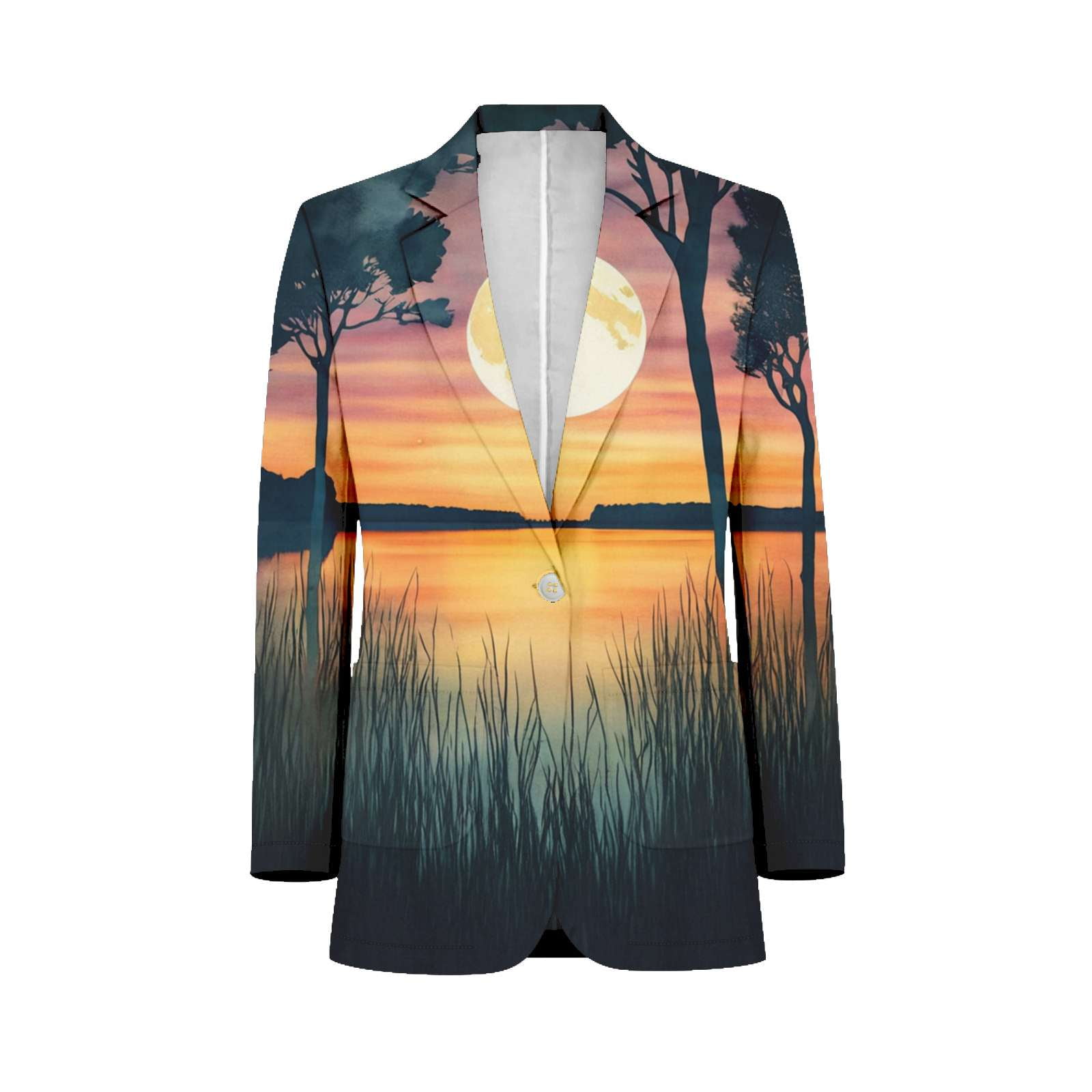 Enchanted Forest Glow Customized Men's Suits full man Shawl Collar ...
