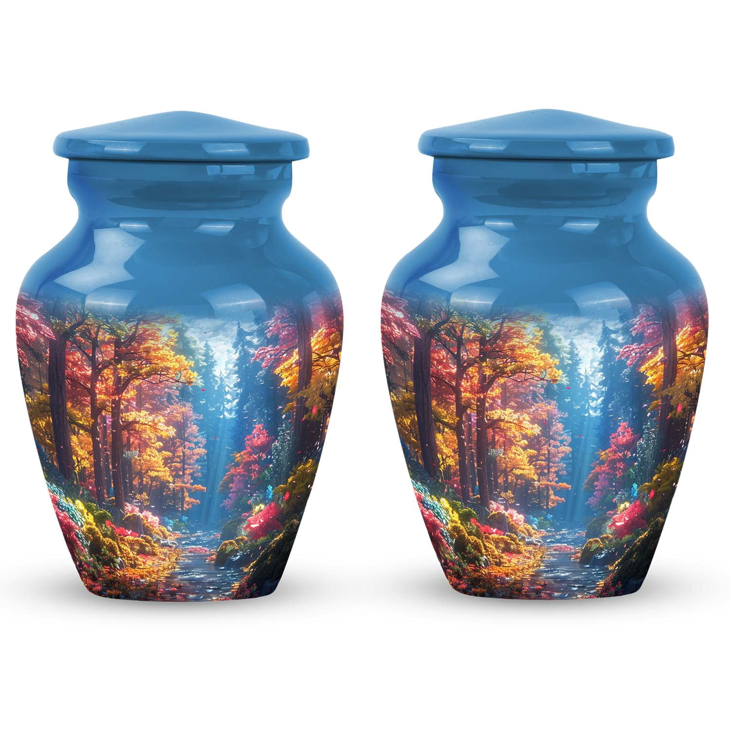 Enchanted Forest Glow Perfect Memorials Cremation Urn - Small Urns For ...