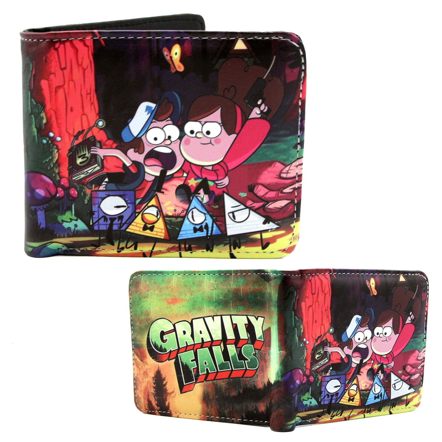 Enchanted Forest - Gravity Falls 4x5" Bi-Fold Wallet - Walmart.com