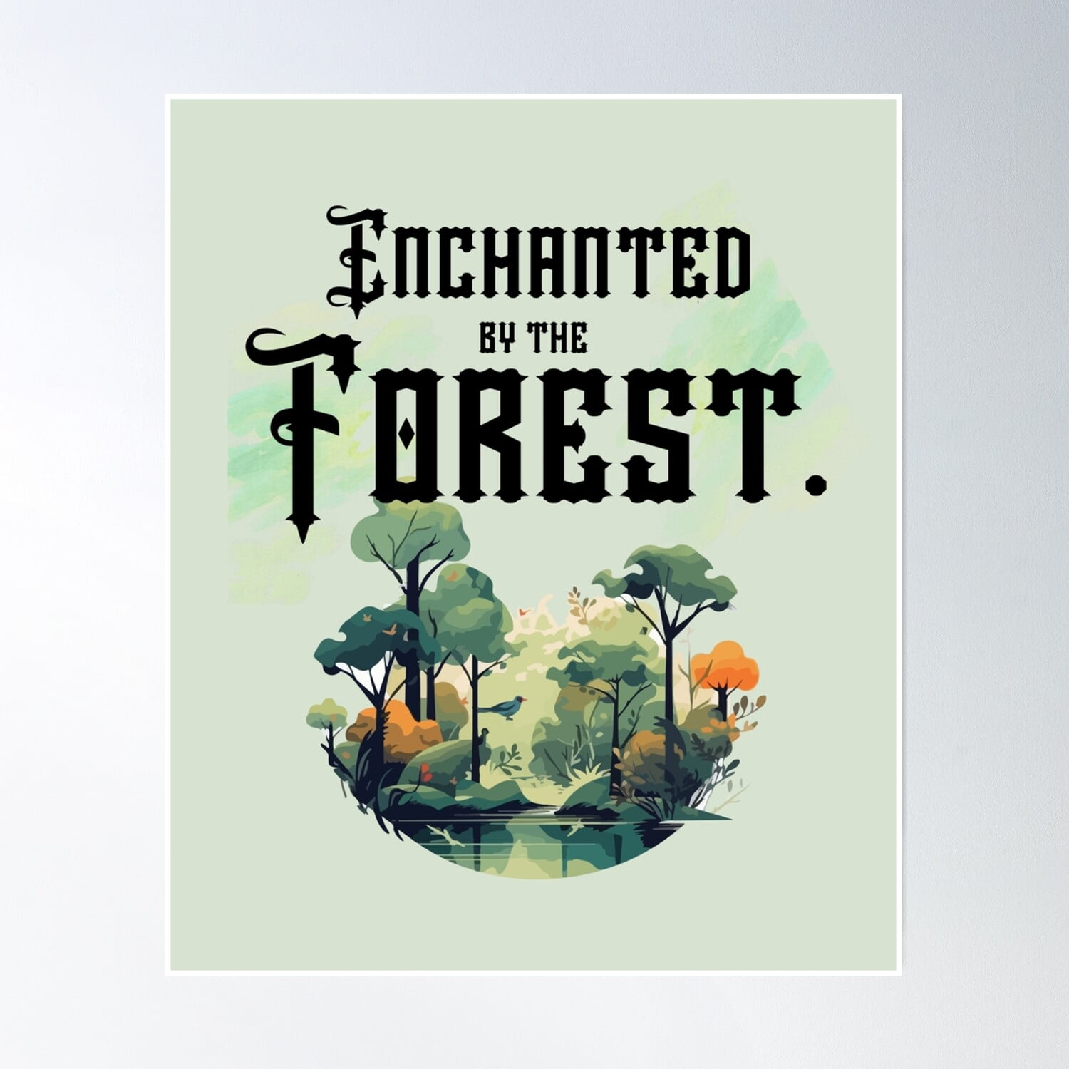 Enchanted Forest, Nature Poster Wall Art, Modern Wall Decor, 12x18 ...
