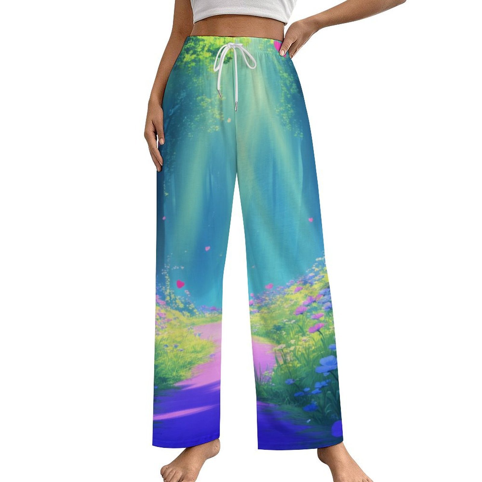 Enchanted Forest Path(1)-1 Pajamas Leisure Trousers Soft Warm Sleepwear ...