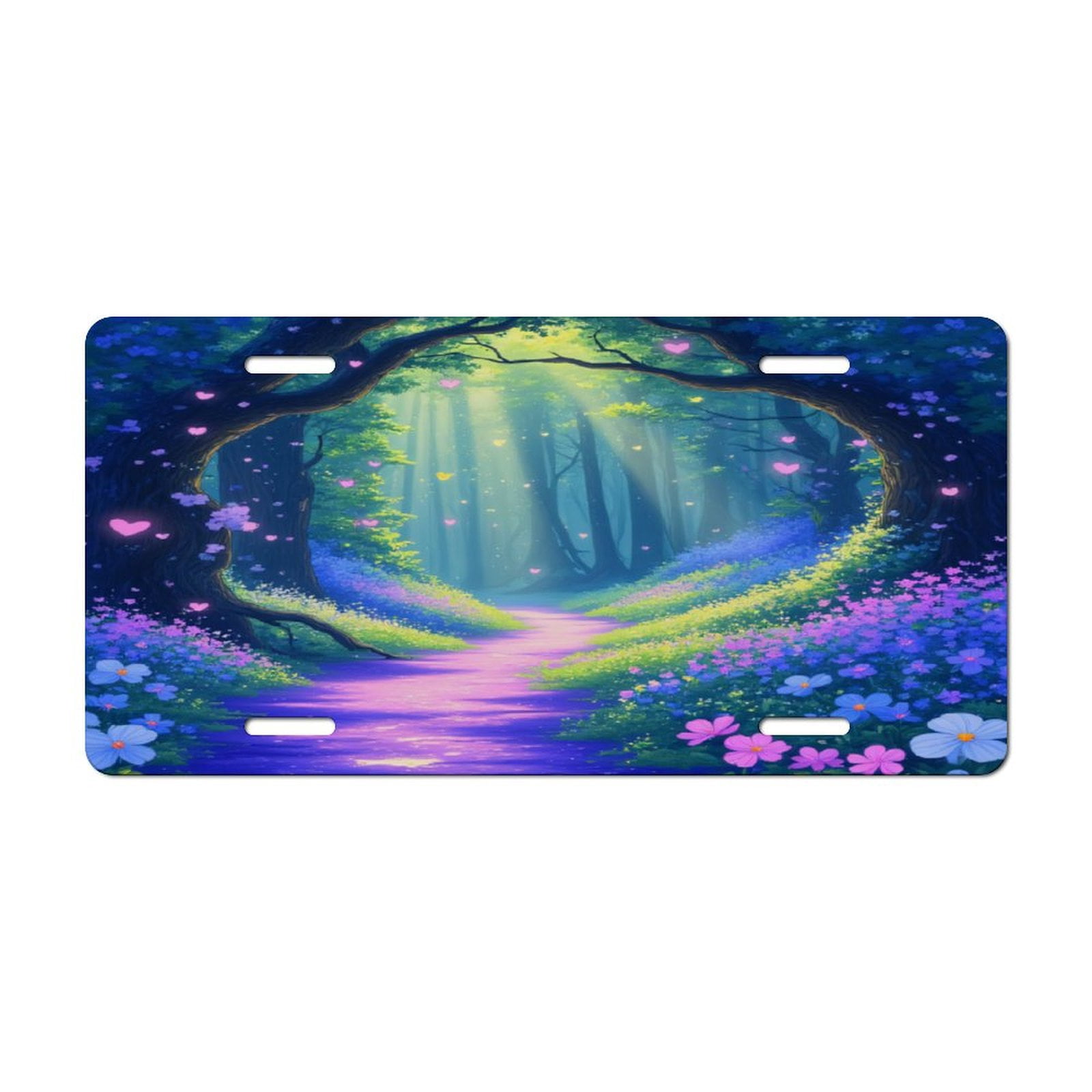 Enchanted Forest Path Car Decorative Front License Plate,Vanity Tag ...