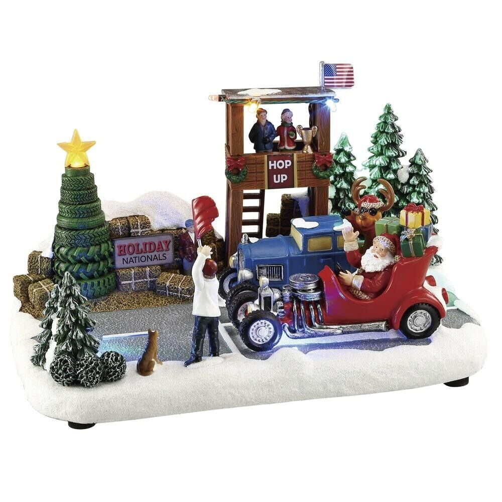 Enchanted Forest Porcelain Lighted Building Holiday Christmas Village ...