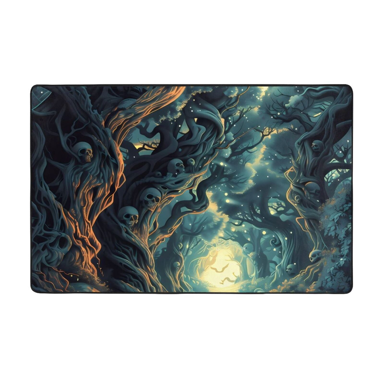 Enchanted Forest Skull Path Universal Door Mat Indoor Entrance, 60×39 ...