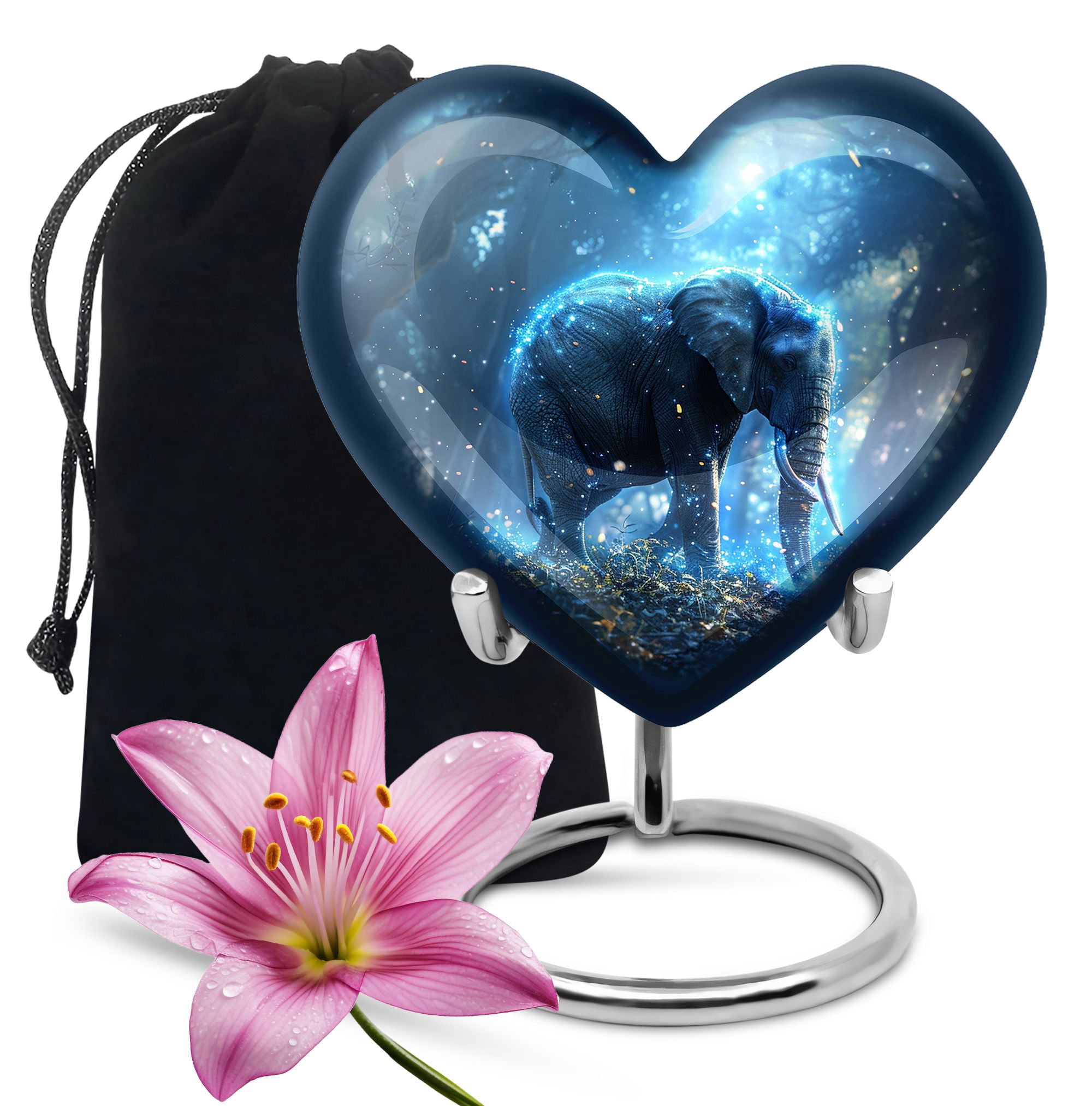 Enchanted Forest Urn For Adults Ashes Female, Large Decorative Heart ...