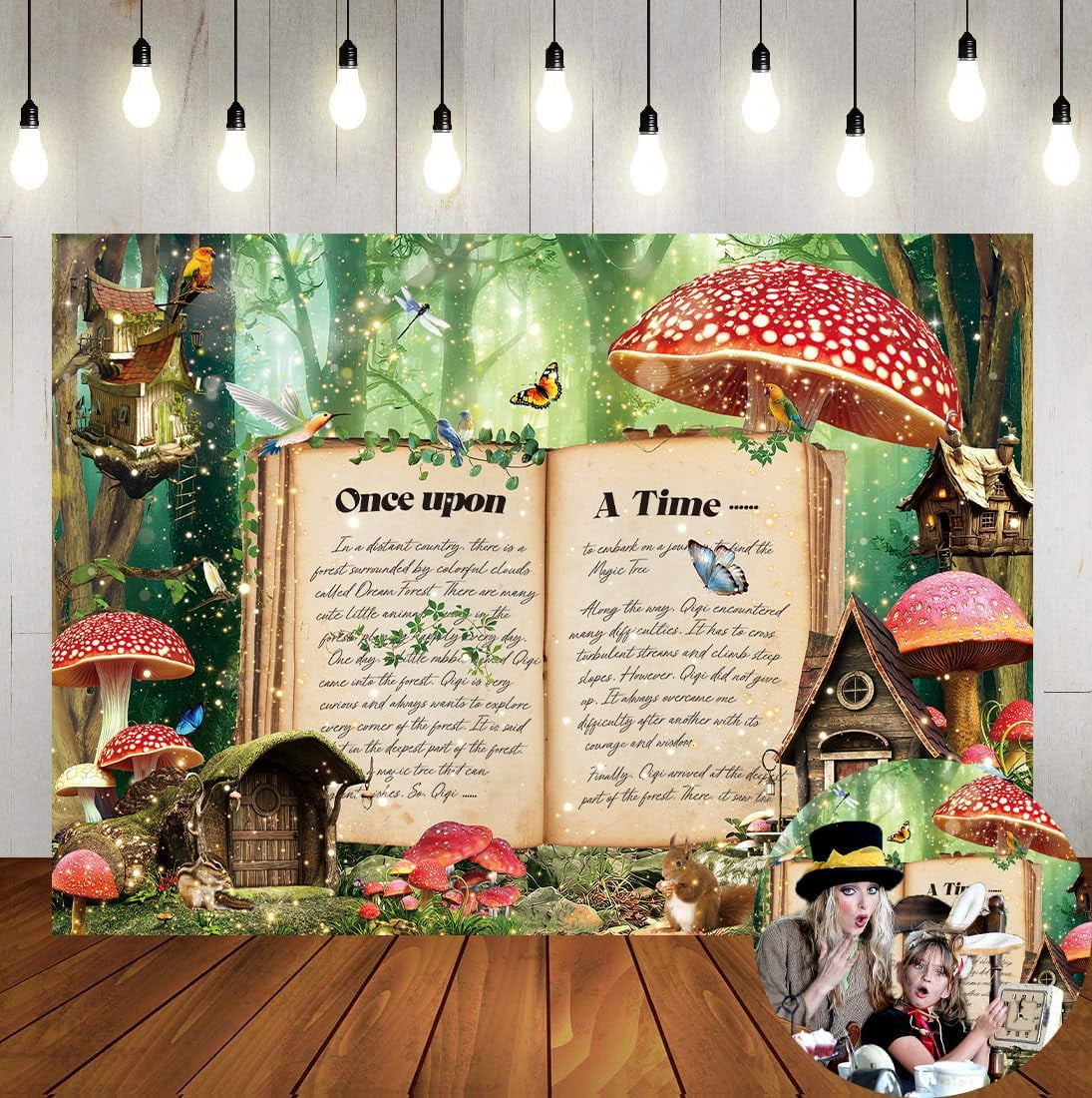 Enchanted Forest Wonderland Pretty Backdrop Fairy Tale Books Once Upon ...