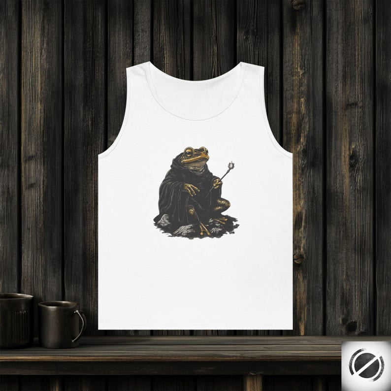 Enchanted Frog Wizard Tank Top, Fantasy Toad Mage Shirt, Witchcore ...