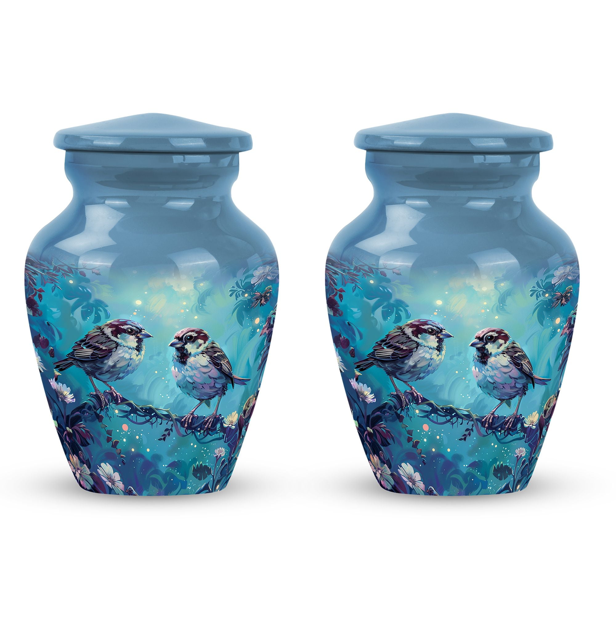 Enchanted Garden Sparrow Serenade - Urn For Ashes Small - Mini ...