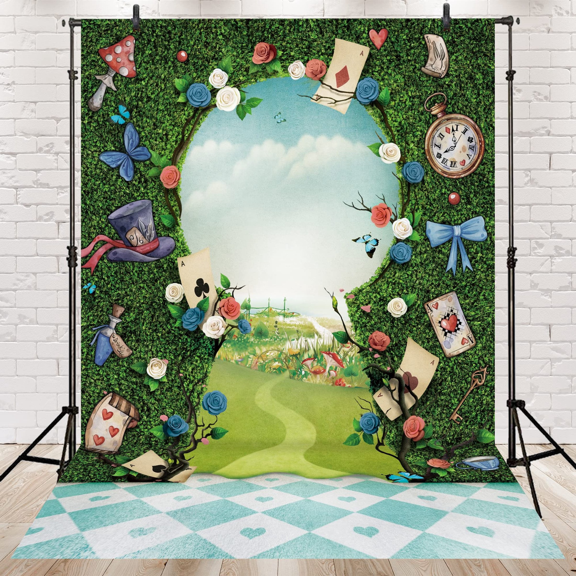 Enchanted Garden Tea Party Backdrop 6Wx8H Photography Scene ...