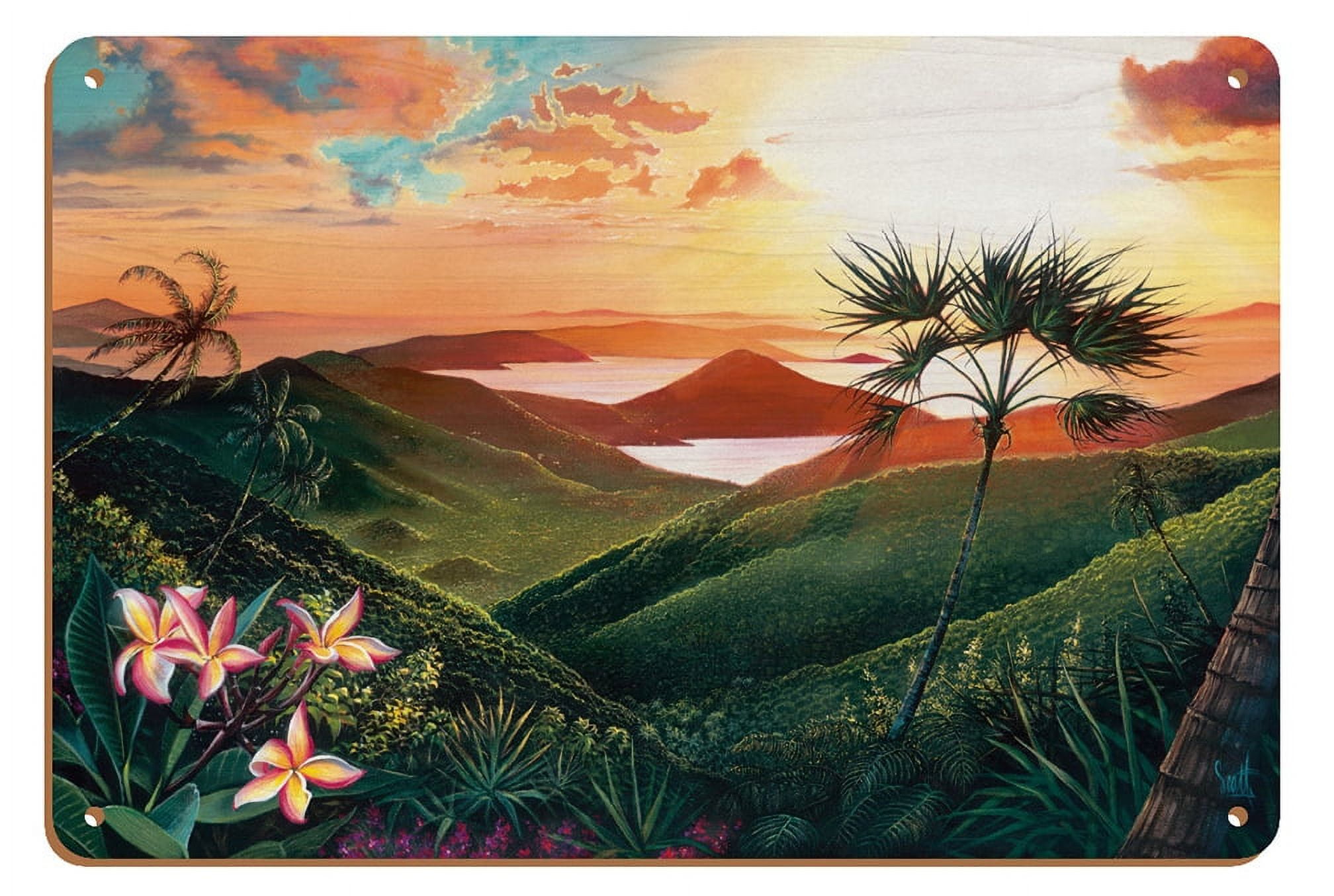 Enchanted Isle - Hawaiian Paradise Sunset View - From an Original Color ...