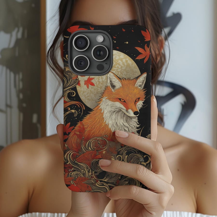 Enchanted Kitsune Mystical Fox Spirit Magical Japanese Phone Case 11 12 ...