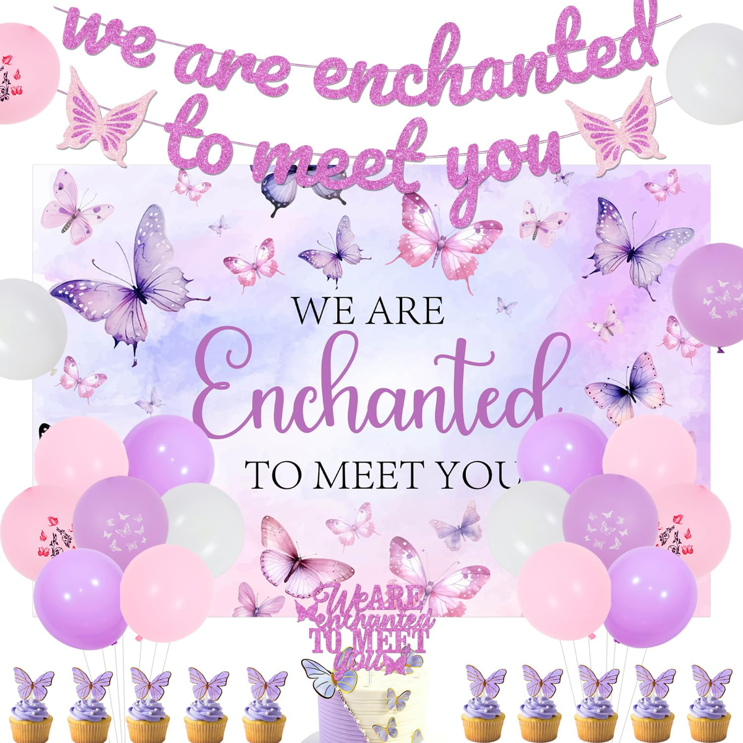 We Are Enchanted to Meet You Baby Shower Decorations We Are Enchanted ...