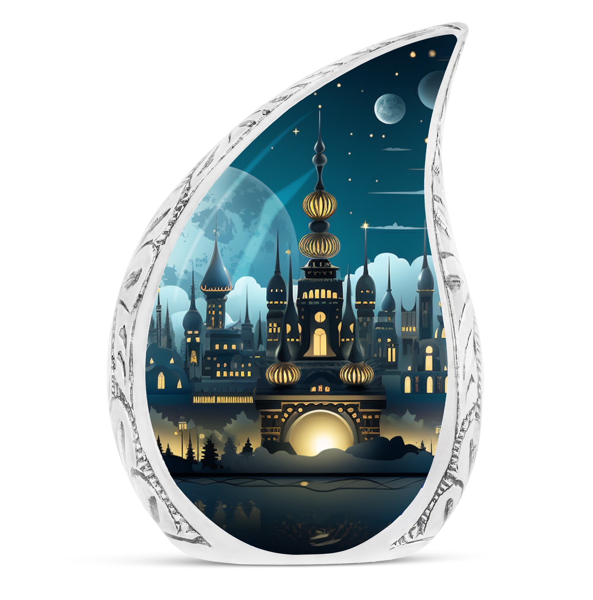 Enchanted Moonlit Palace Small Urns For Human Ashes Adult - Urns For ...