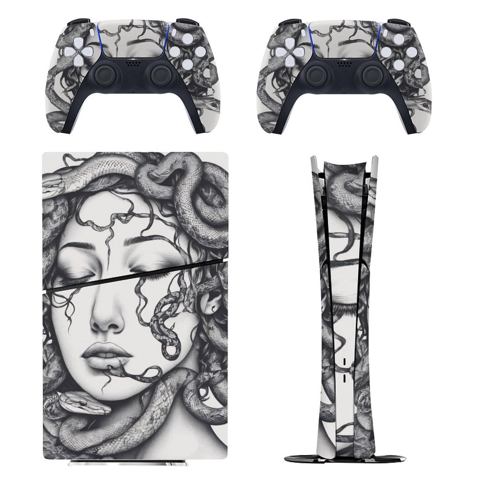 Enchanted Serpent Crown Console Skin Bundle for PS5 Pro Slim Disc ...