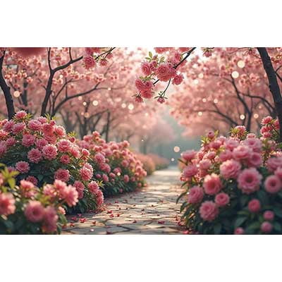 Enchanted Spring Photography Backdrop Childr Fairy Birthday Flower ...