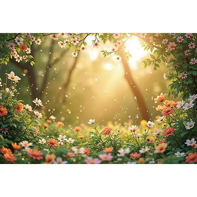 Enchanted Spring Photography Backdrop Childr Fairy Birthday Flower ...