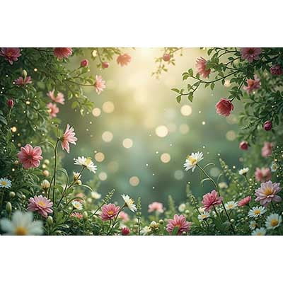 Enchanted Spring Photography Backdrop Childr Fairy Birthday Flower ...