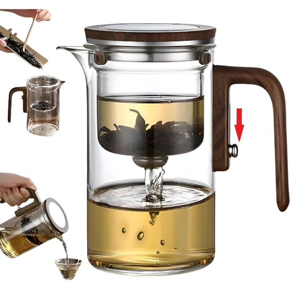 Enchanted Tea Pot, Creative Witchcraft Magic Glass Teapot, Detachable ...