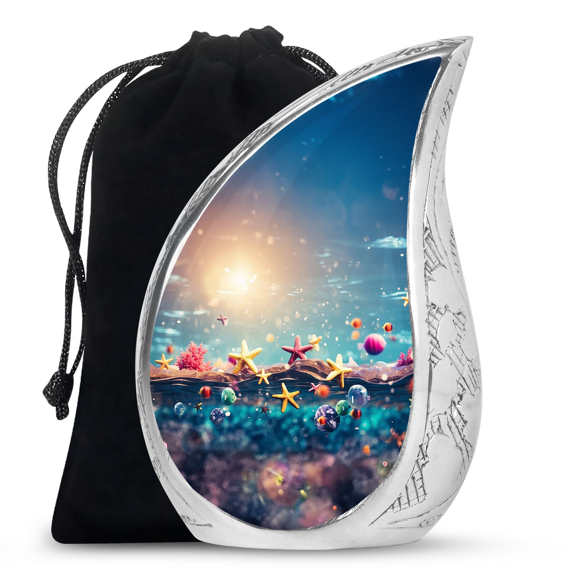 Enchanted Underwater Urn for Ashes for Women, Cremation Urn for Adult ...