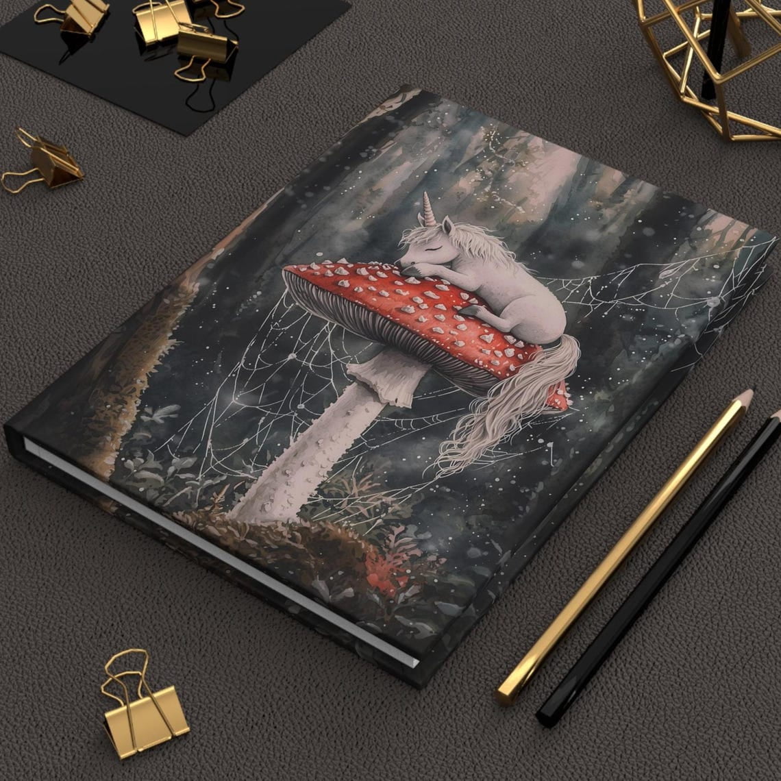 Enchanted Unicorn Hardcover Journal, Magical Diary, Gift For Fantasy ...