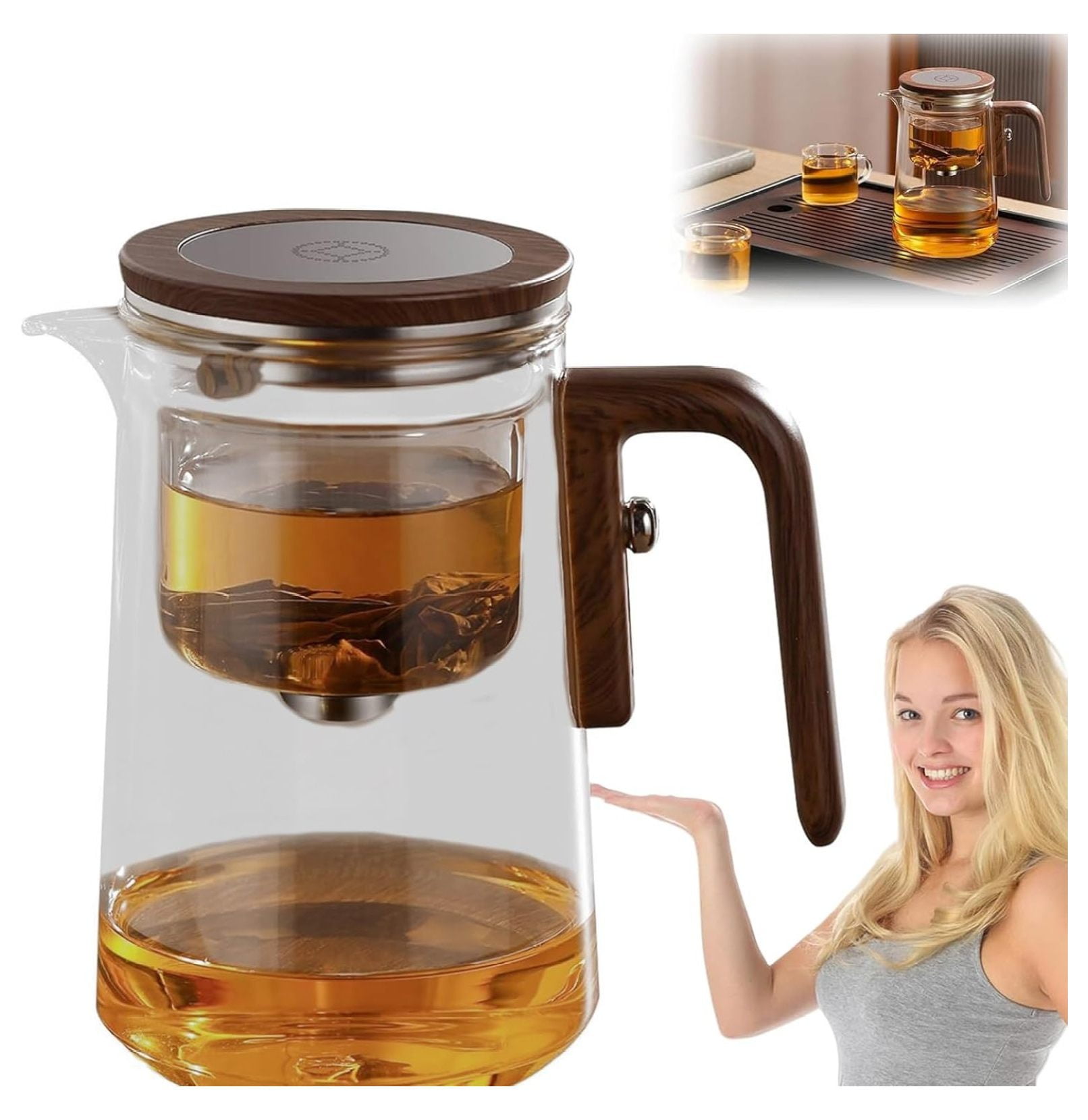 Enchanti Tea Pot, Witchcraft Magical Enchanted Glass Teapot with ...