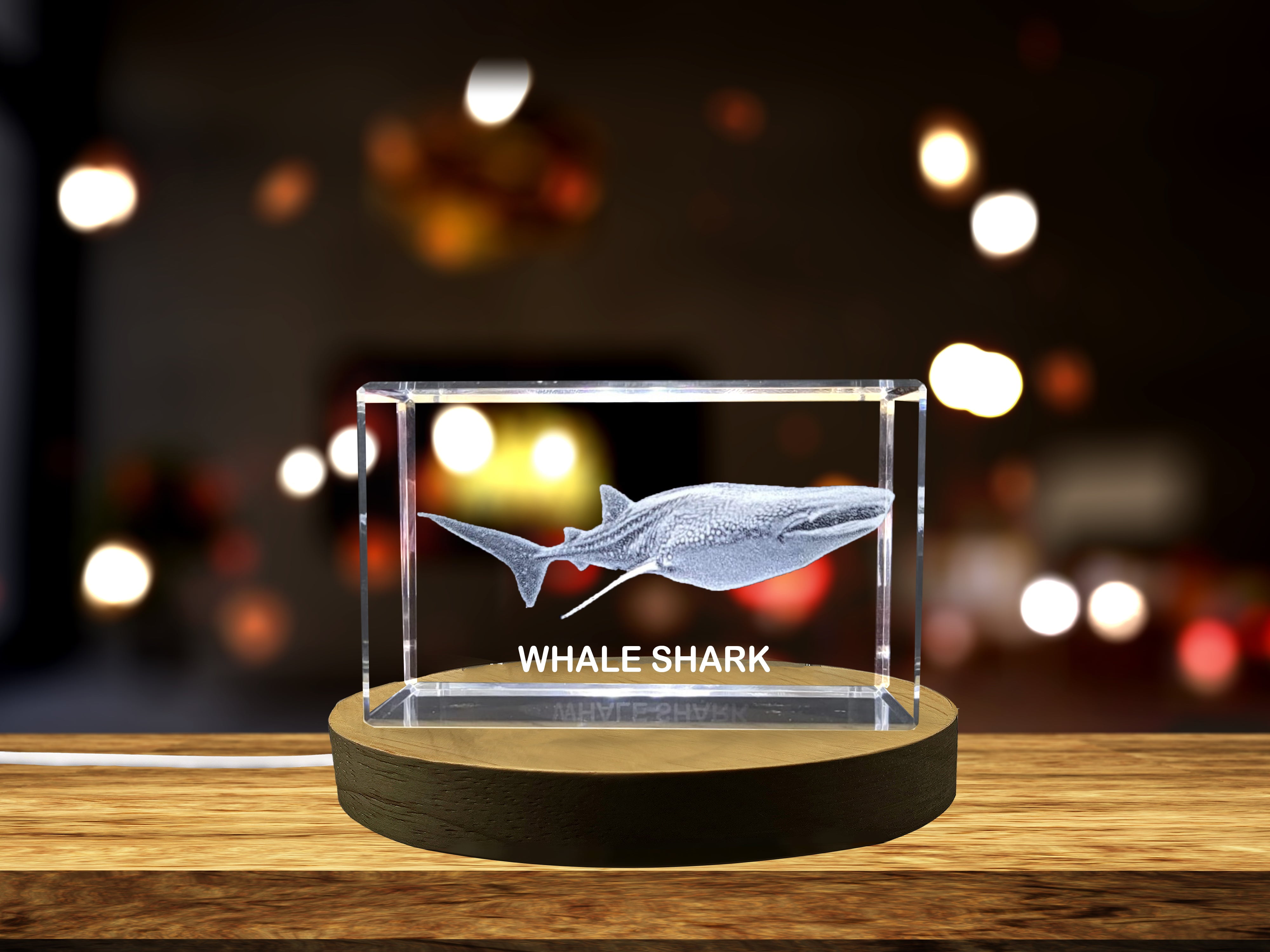 Enchanting 3D Engraved Crystal | Whale Shark - Walmart.com