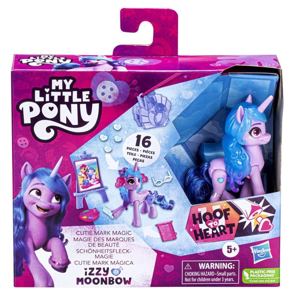 Enchanting Adventures Izzy Moonbow: Glow-Up Magic Pony – 3-Inch Hoof-to ...