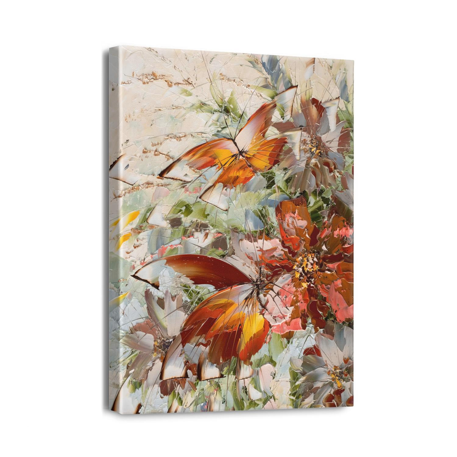 Enchanting Art Draw of Flowers and PlantsElegant Poster for Home Office ...
