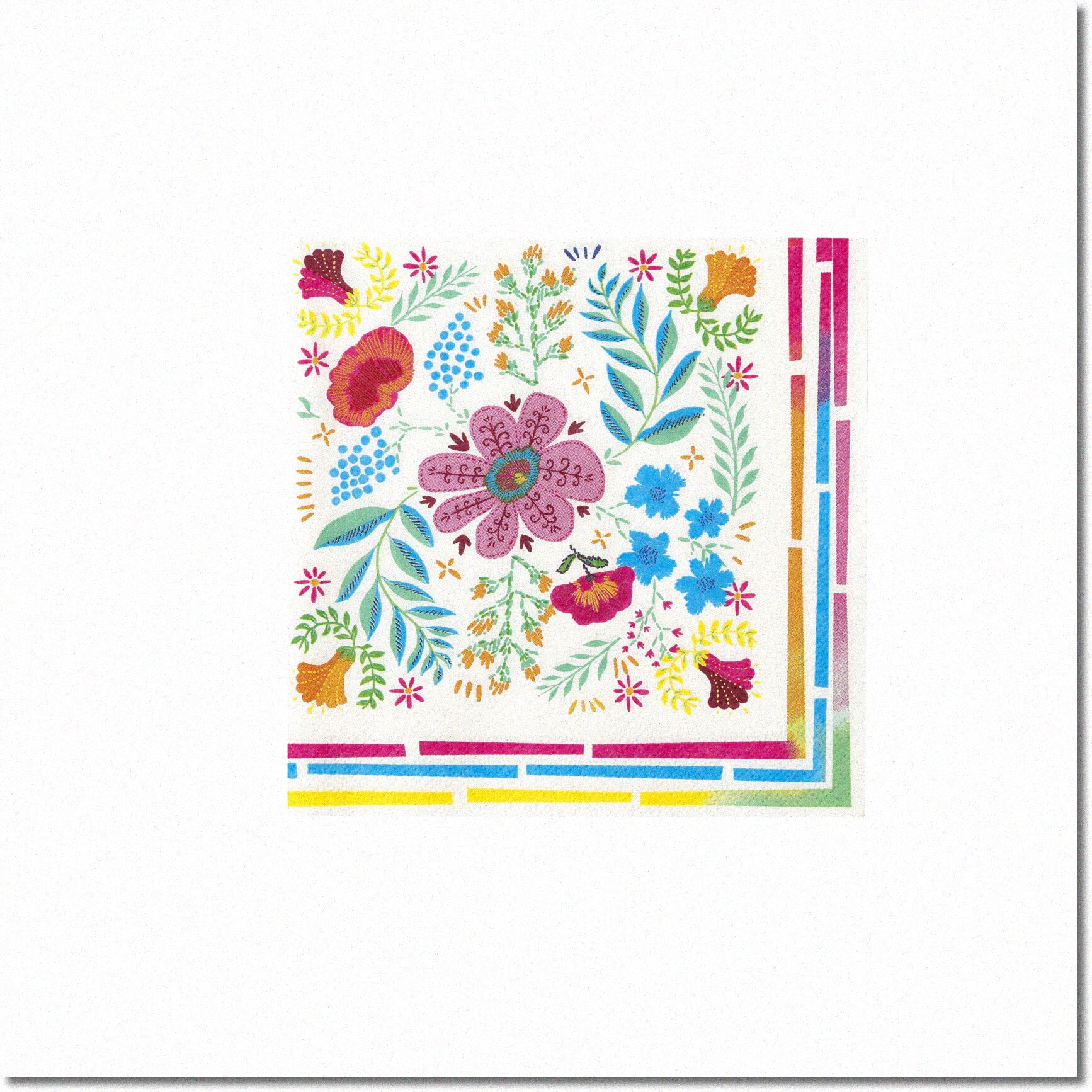 Enchanting Blooms: Vibrant Paper Napkins for Festive Tea Parties ...