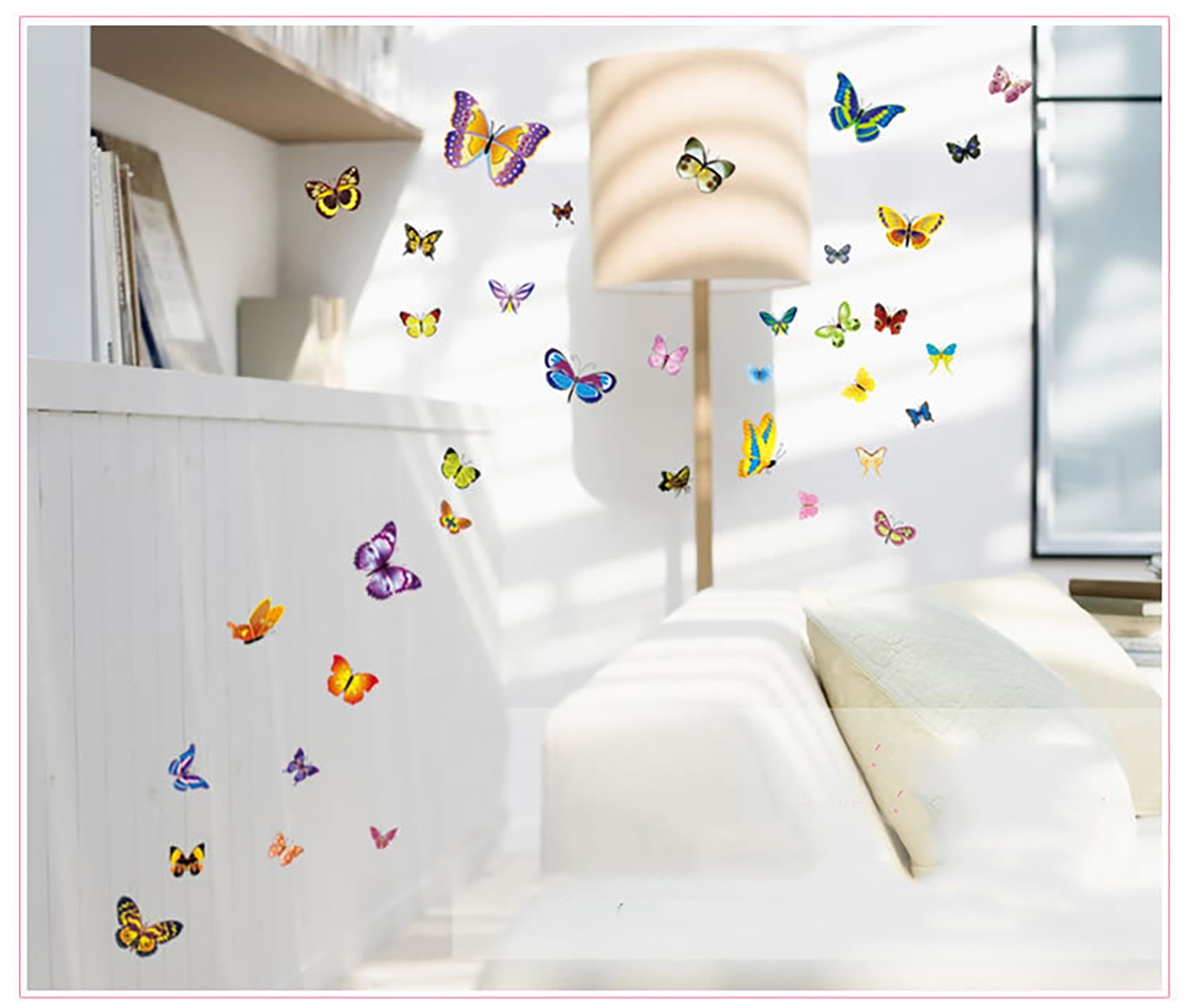 Enchanting Butterflies Dance Wall Decal Sticker Set - All Kinds of ...
