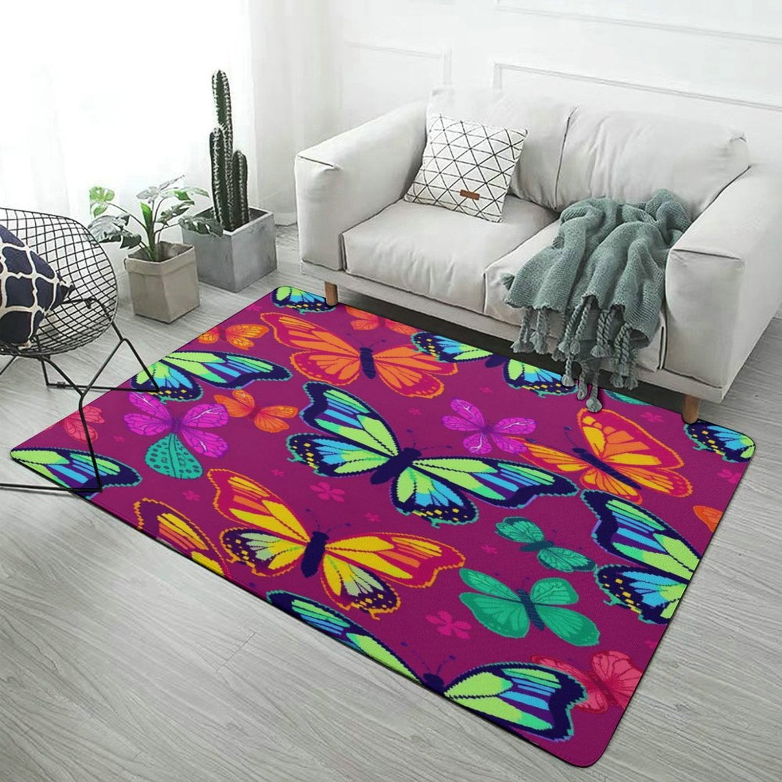 Enchanting Butterfly Area Rug Wet Carpet Luxury Area Rug Living Room ...