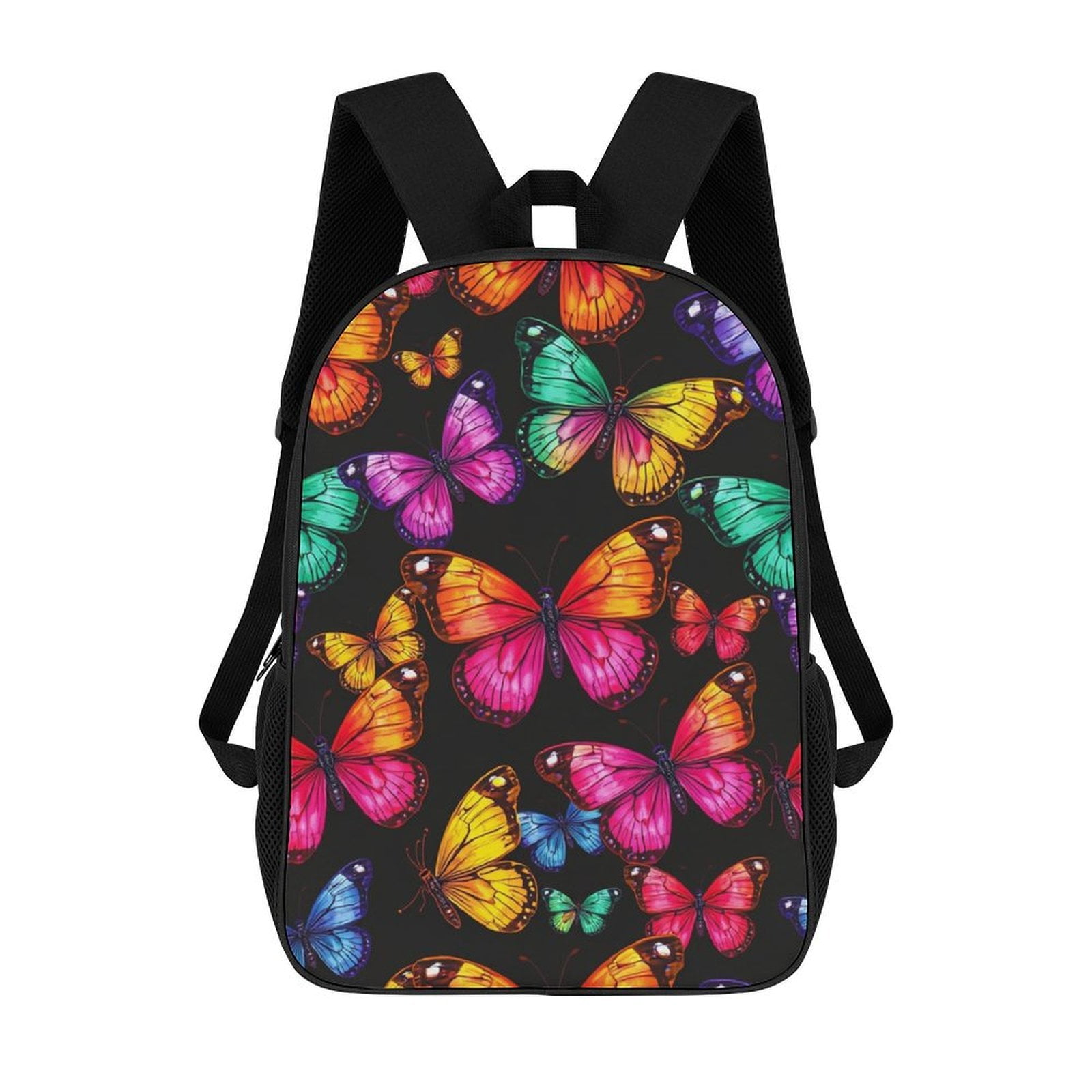 Enchanting Butterfly Backpack Printed Zipper Backpack Book Bag 17 Inch ...