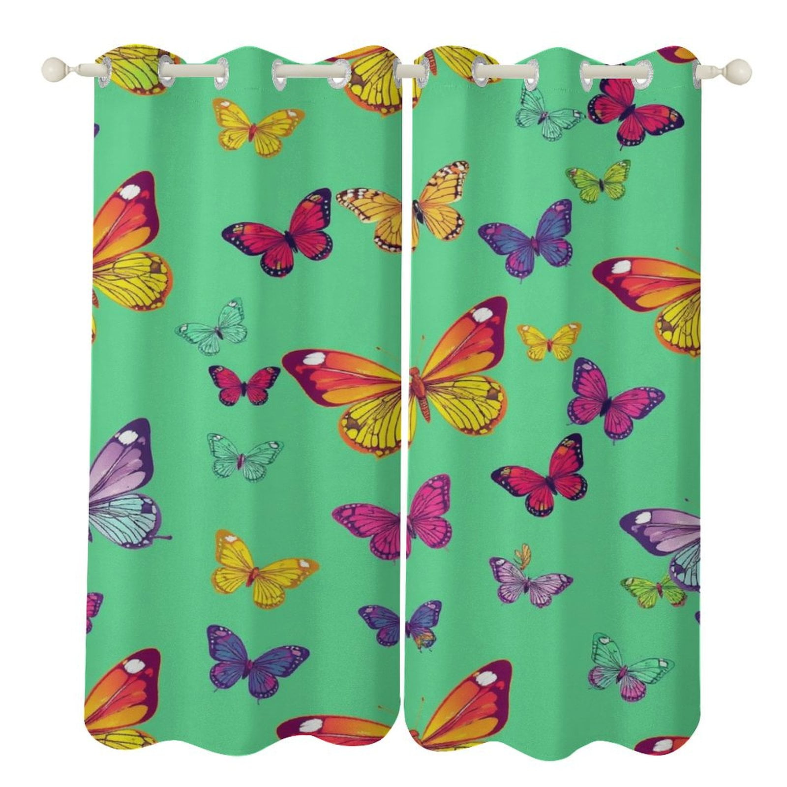 Enchanting Butterfly Curtains for Bedroom Living Room Drapes Kitchen ...