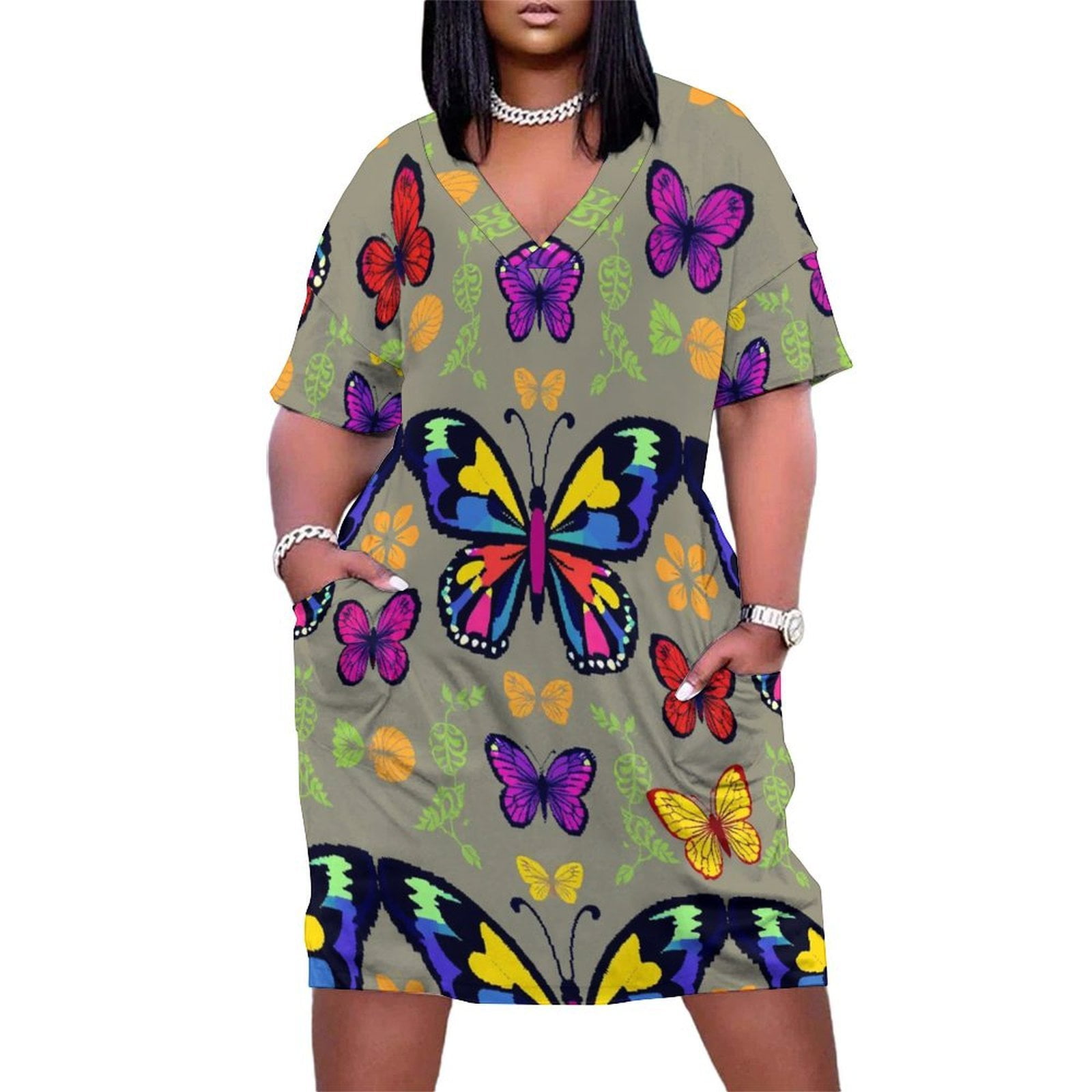 Enchanting Butterfly Dress Loose Pocket Dress Women Clothing 2025 New Arrivals Elegant Chic ...