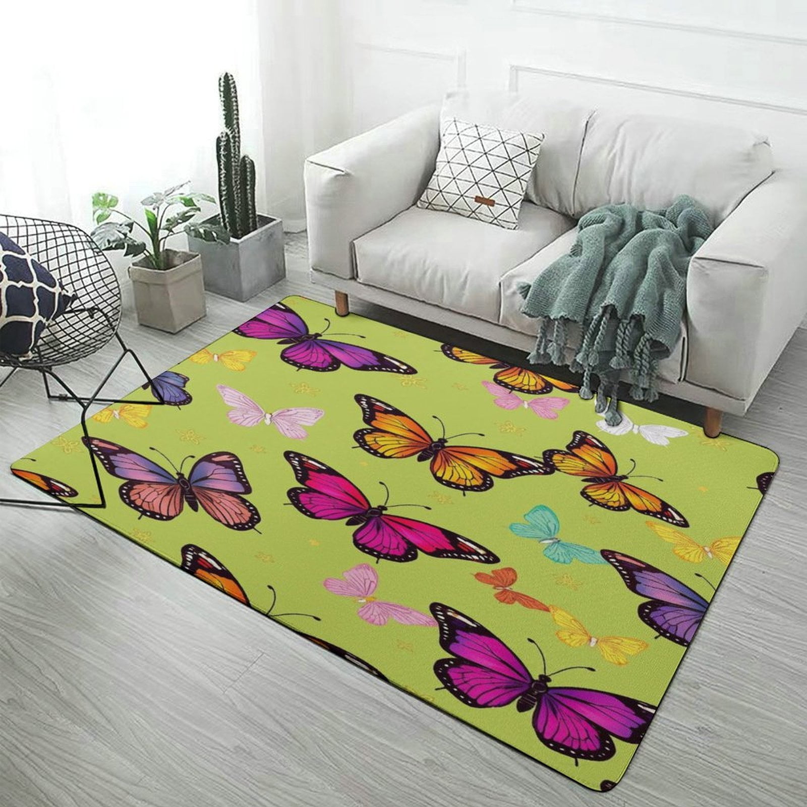 Enchanting Butterfly Light Luxury Home Carpets Living Room Ration Large ...