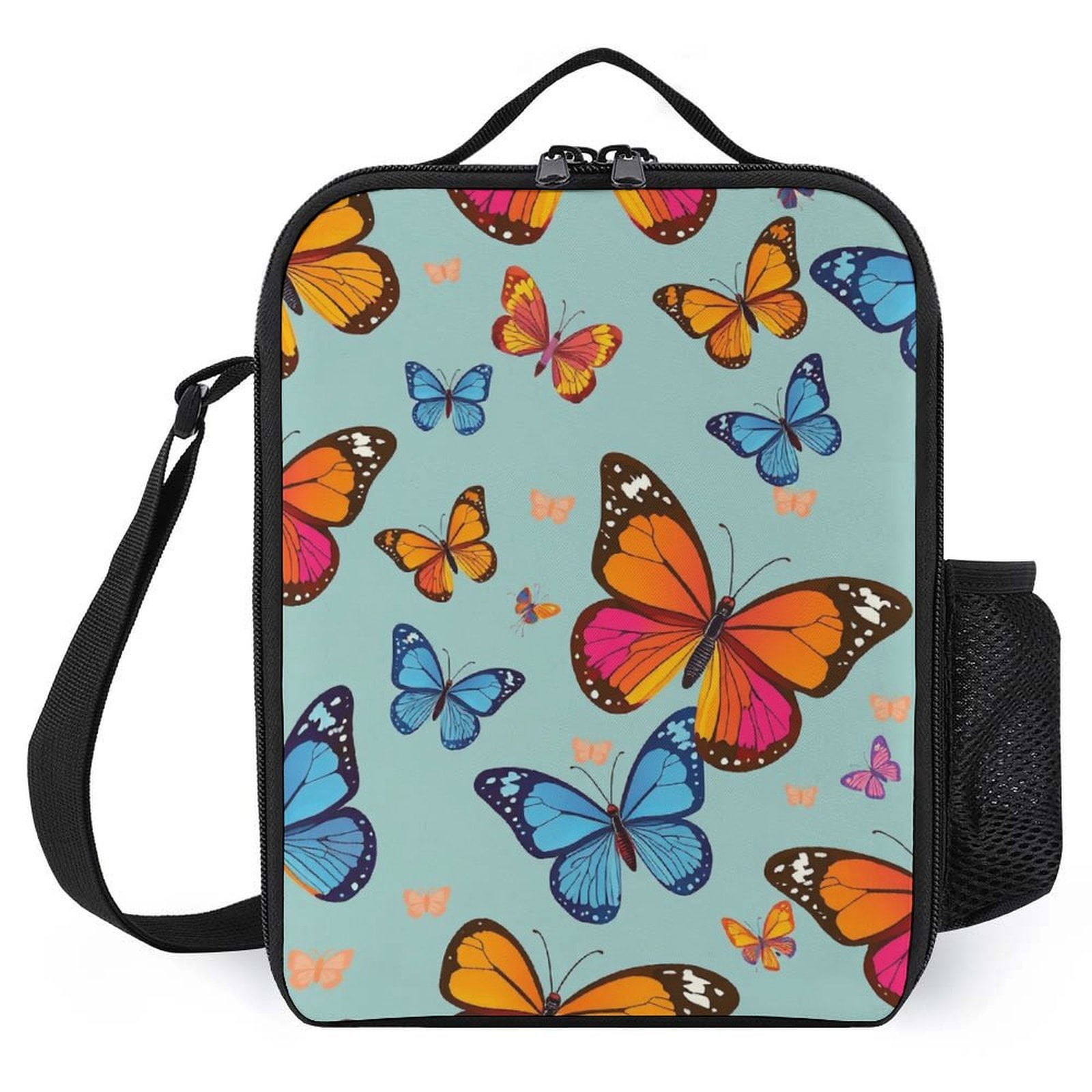 Enchanting Butterfly Lunch Bag Insulated Meal Bag Reusable Lunch Box ...
