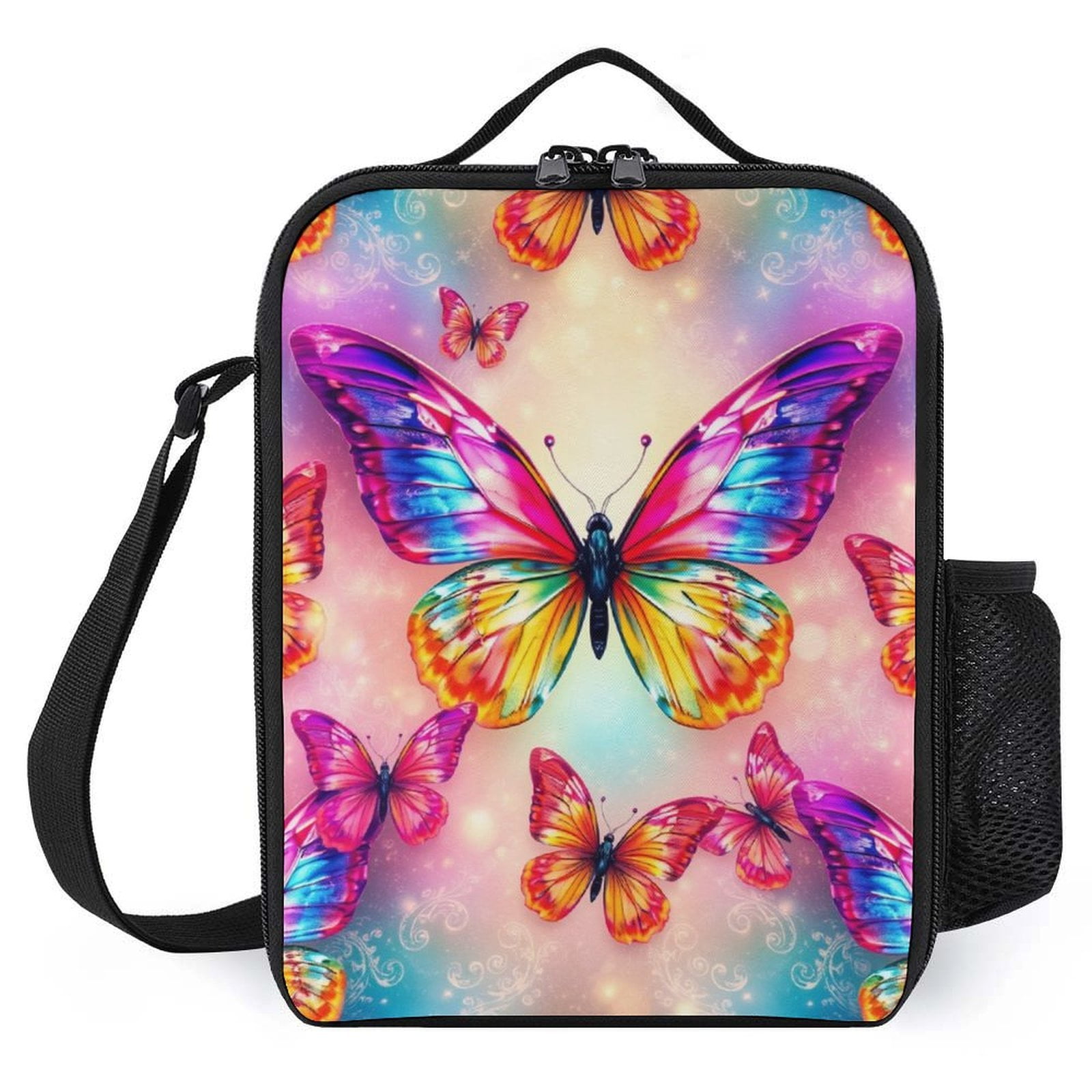 Enchanting Butterfly Lunch Bag Insulated Meal Bag Reusable Lunch Box ...