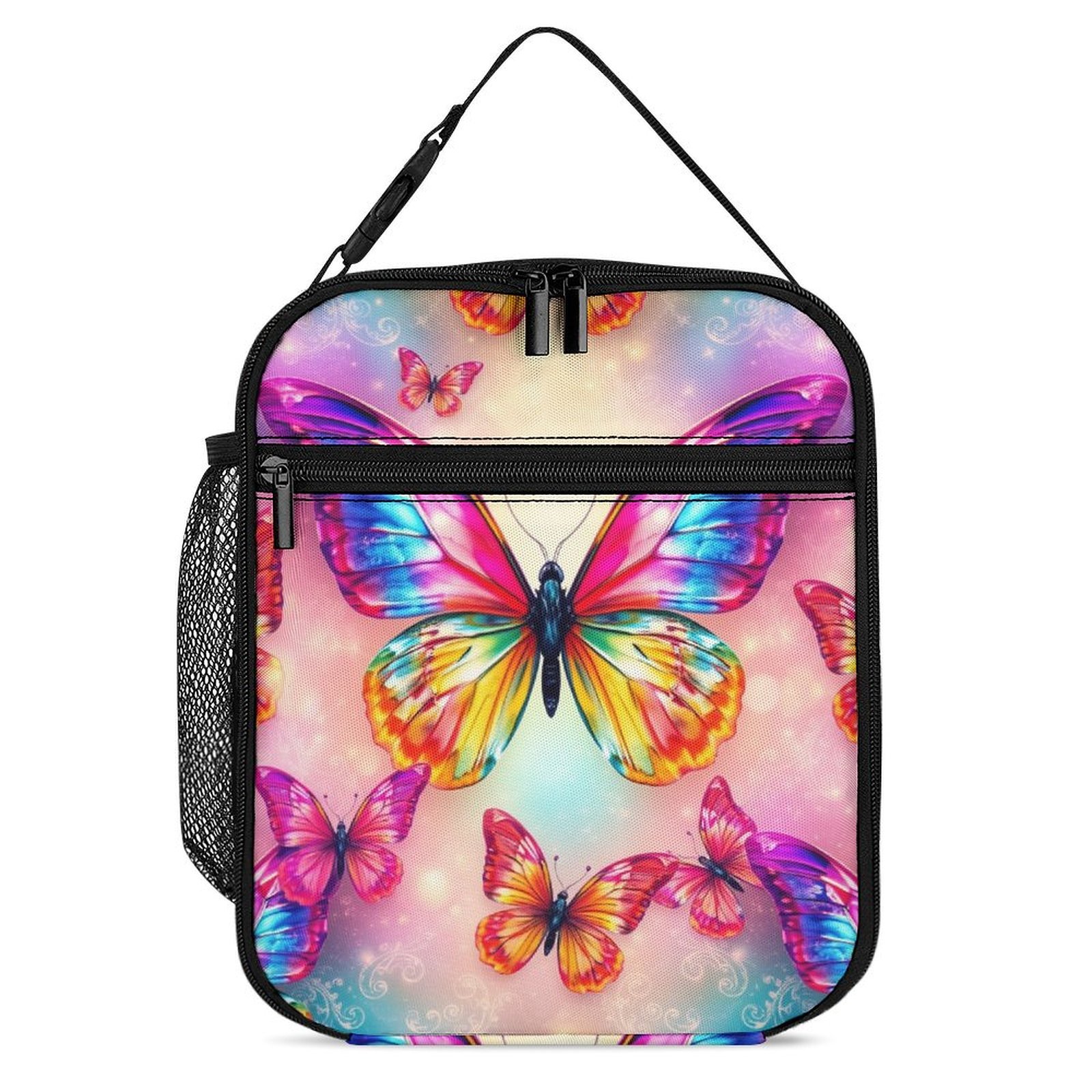 Enchanting Butterfly Lunch Bag Insulated Portable Lunch Box Tote Bags ...